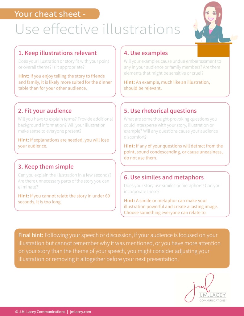 Cheat sheet - Effective illustrations_Final | J.M. Lacey - Internal ...